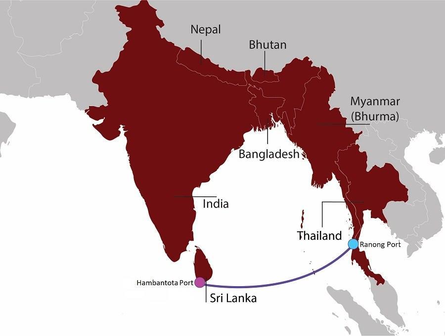 Sri Lanka- Hambantota Port links up with Ranong Port in Thailand