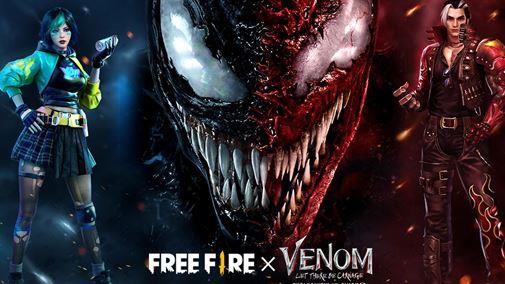 Experience utter chaos with the Free Fire x Venom: Let There Be Carnage ...