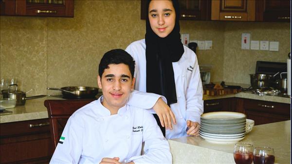 UAE - Meet the 13-year old Emirati twin chefs who don't enjoy junk food