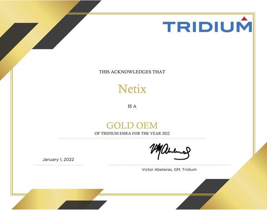 Netix Global becomes a Tridium Gold Tier Partner; credits its ...