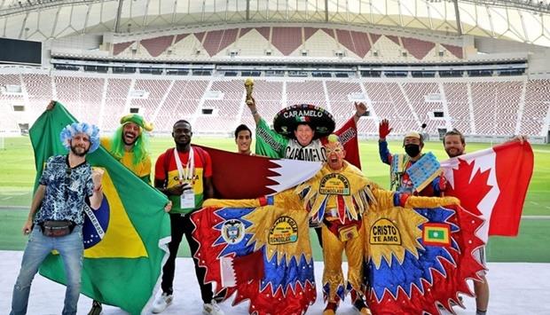 Qatar - Fans share their passion for the beautiful game at the Arab Cup