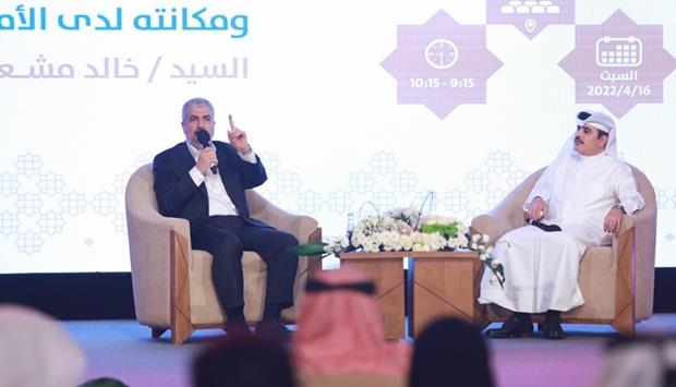 Meshaal stressed the role of Qatar in supporting of the Palestinian cause