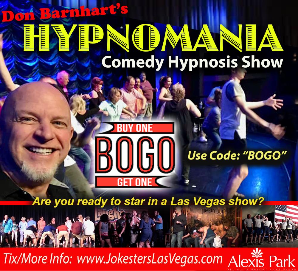 Don Barnhart's Hypnomania Comedy Hypnosis Show Opens In Las Vegas ...