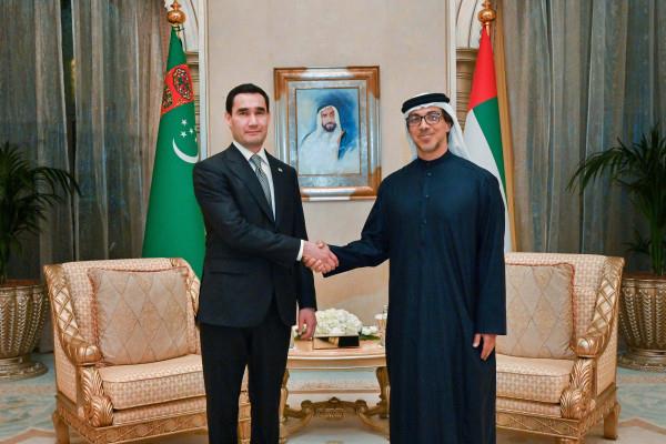 Mansour Bin Zayed Meets Turkmen President