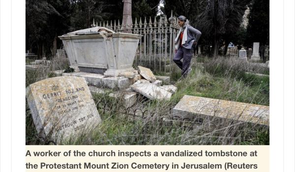 Heads Of Churches In Jerusalem Condemn Vandalism By Israeli Settlers On ...