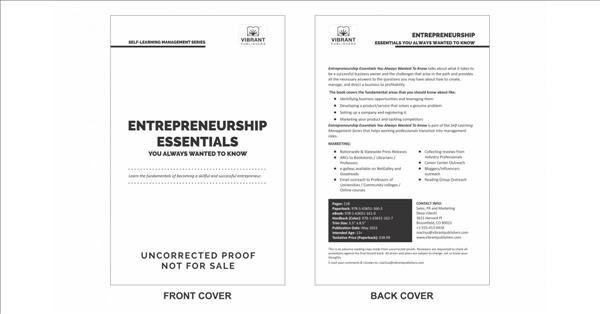 Entrepreneurship Essentials By Vibrant Entails A Step-By-Step Course Of Action For Entrepreneurs