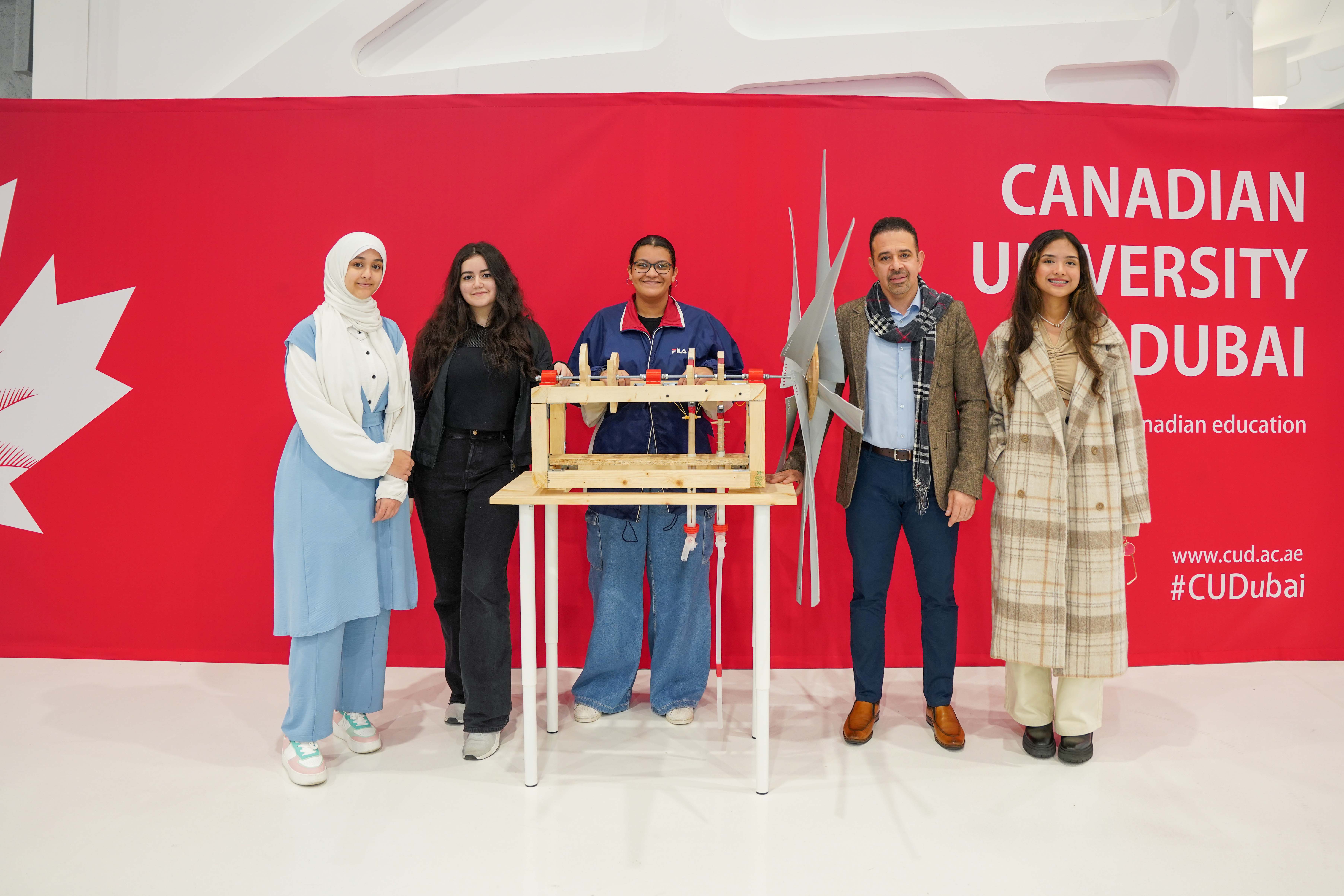Canadian University Dubai team builds sustainable water transportation solution