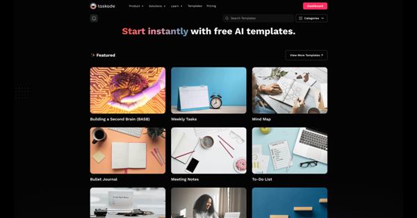 Taskade Launches AI-Powered Templates To Revolutionize Productivity And ...