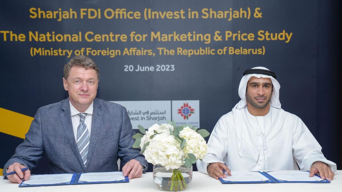 Sharjah Fdi Office Signs Mou With Belarusian Counterpart