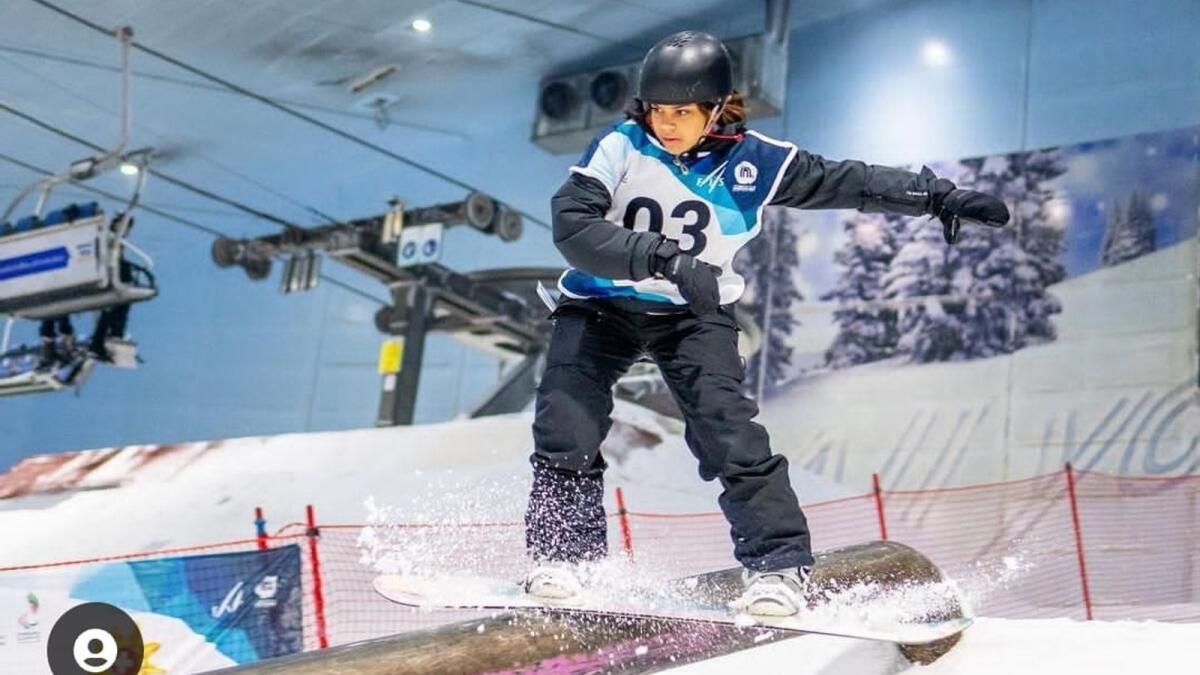 Watch: From Desert To Snow Slopes How This Emirati Teen Is Snowboarding ...