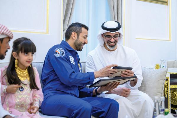 Khaled Bin Mohamed Bin Zayed Attends Reception For Sultan Al Neyadi In ...