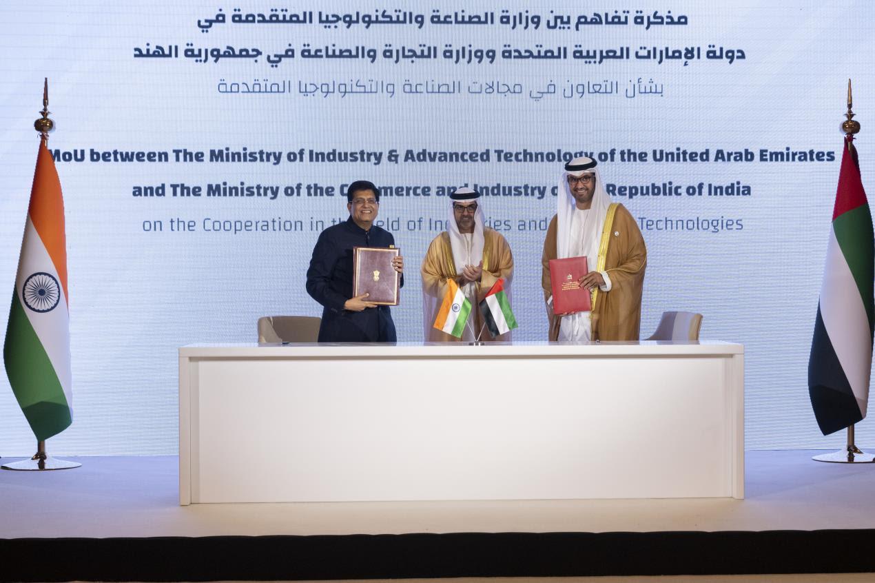 UAE-India Mou To Drive Investment And Collaboration In Industry And ...