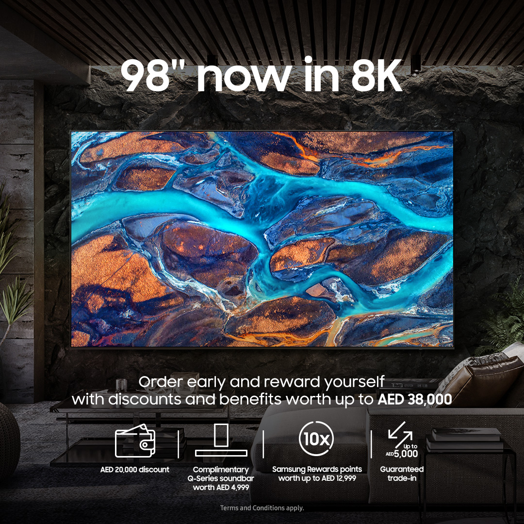 Samsung announces pre-order for the highly anticipated 98” NEO QLED 8K TV
