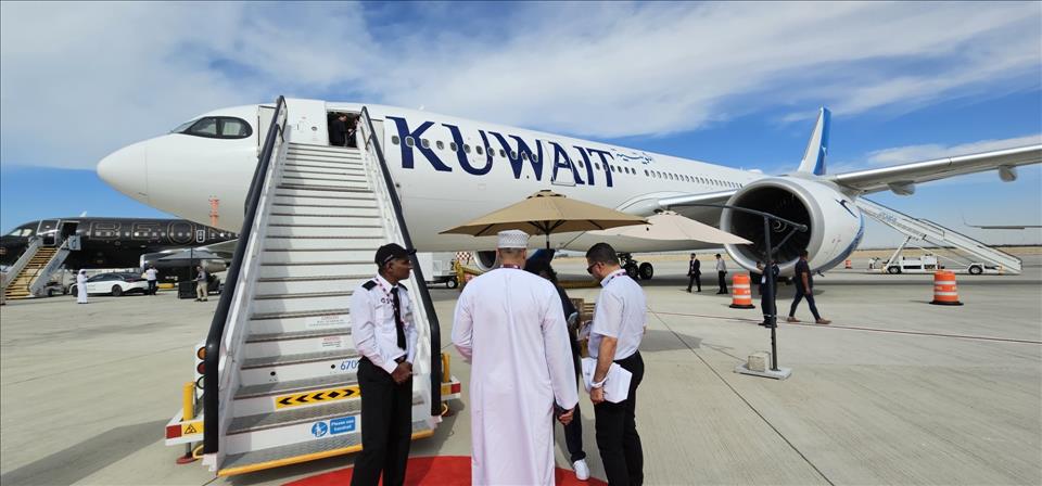 Kuwait Airways Shines Bright In Dubai Airshow 2023
