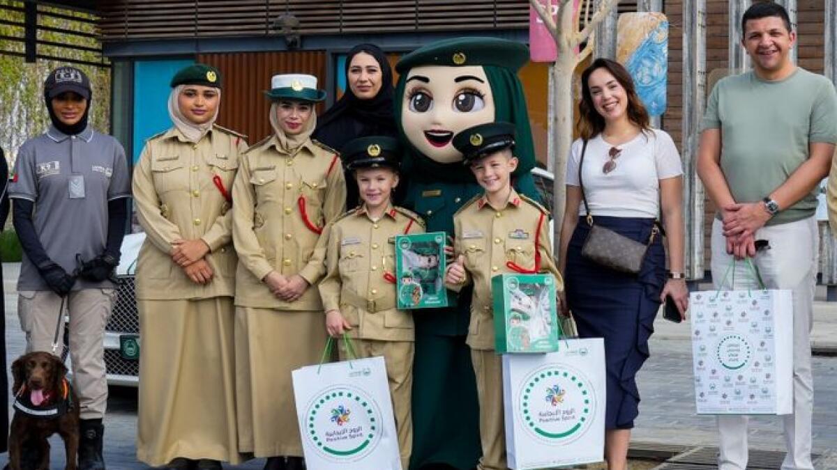 Dubai Police For A Day: 2 Siblings Get To Wear Uniform, Ride Luxury ...