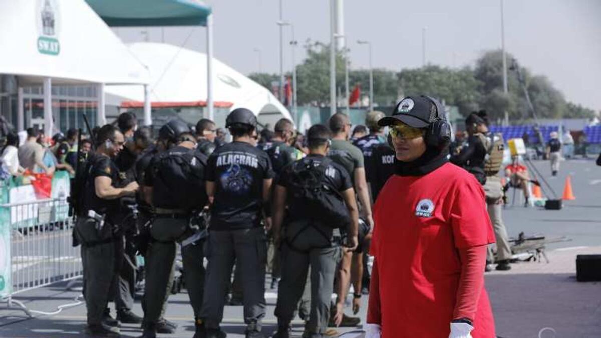 Emirati Police Officer Only Female In Panel Of 30 Judges At UAE Swat ...