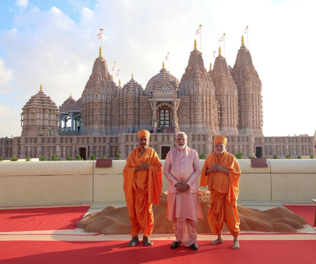 Modi In UAE, Inaugurates First Hindu Stone Temple | MENAFN.COM