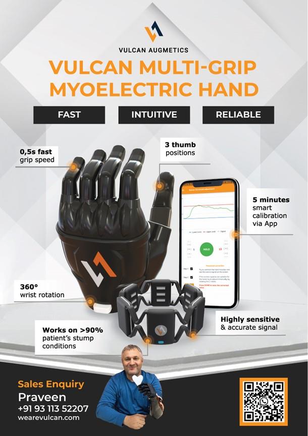 Introducing Vulcan's Multi Grip Myoelectric Hand.