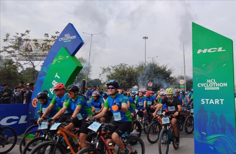 2500 Cyclists From 23 Indian States Compete In HCL Cyclothon 2024