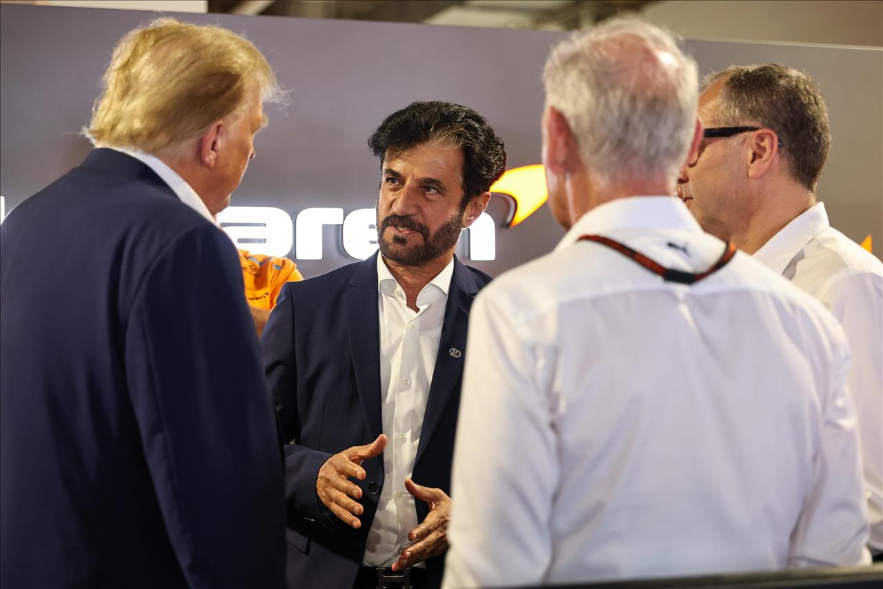 FIA President Mohammed Ben Sulayem Welcomes former USA President Donald ...