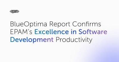 Blueoptima Report Confirms EPAM's Excellence In Software Development Productivity