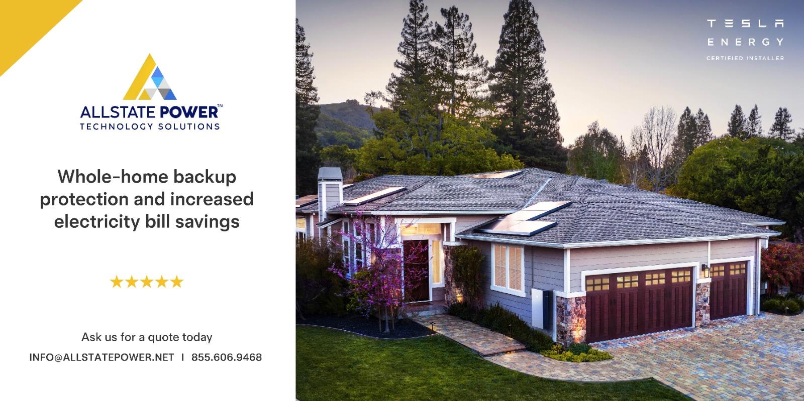 Allstate Power Becomes Certified Installer For Tesla EV Chargers And ...