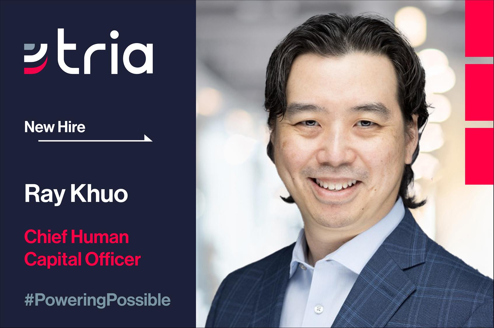 Tria Federal Announces Ray Khuo As New Chief Human Capital Officer