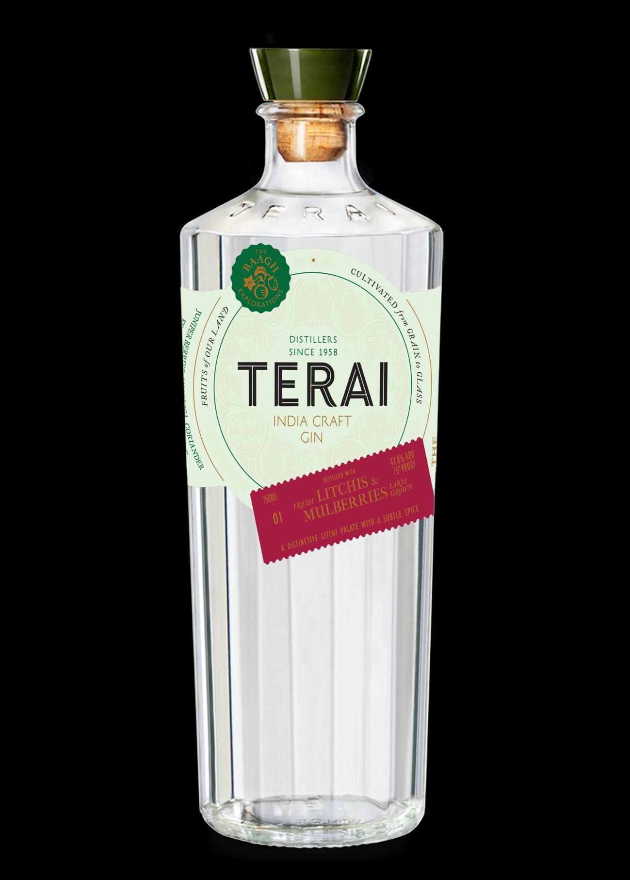 Globus Spirits Unveils TERAI India Craft Gin Litchi & Mulberries