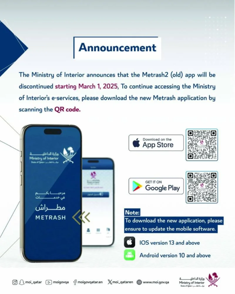 Download New Metrash App, Moi Urges