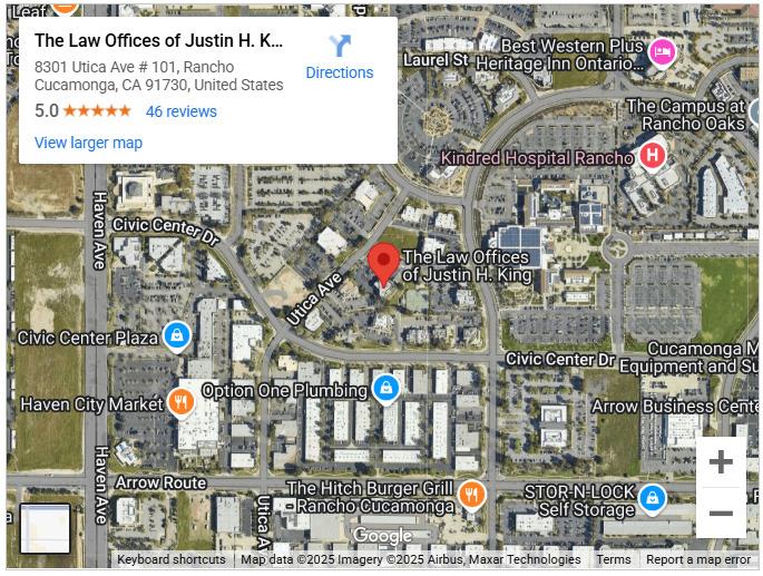 Rancho Cucamonga Car Accident Lawyer Justin H. King Earns Spot On 2025 ...