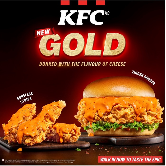 Presenting KFC's All New Gold Edition: A Cheesy Twist To Your Favourite ...