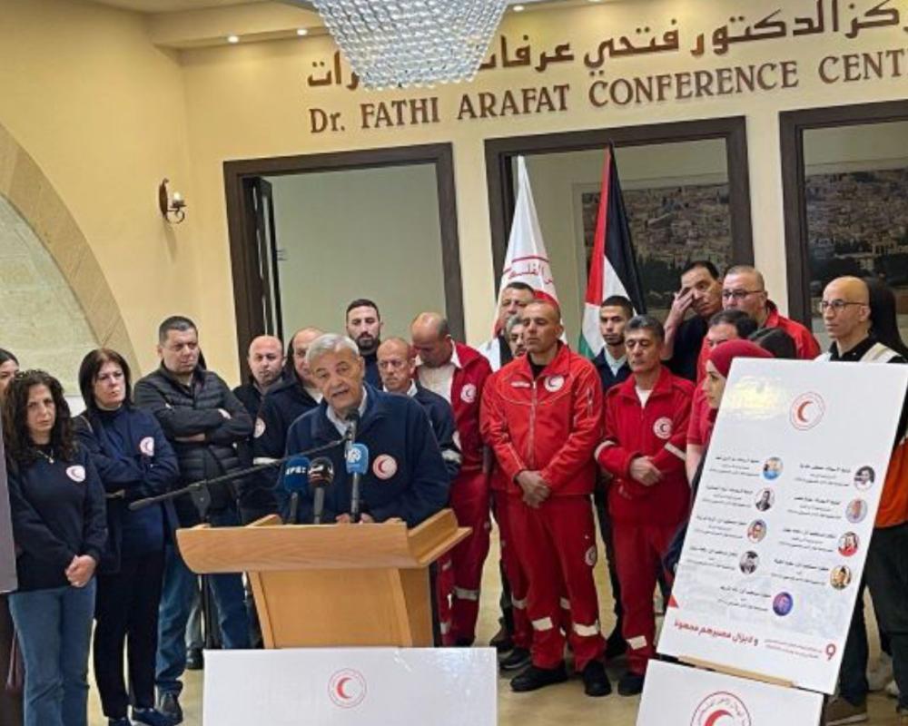 Medical Sources: Bodies Of Palestinian Red Crescent Paramedics Killed ...