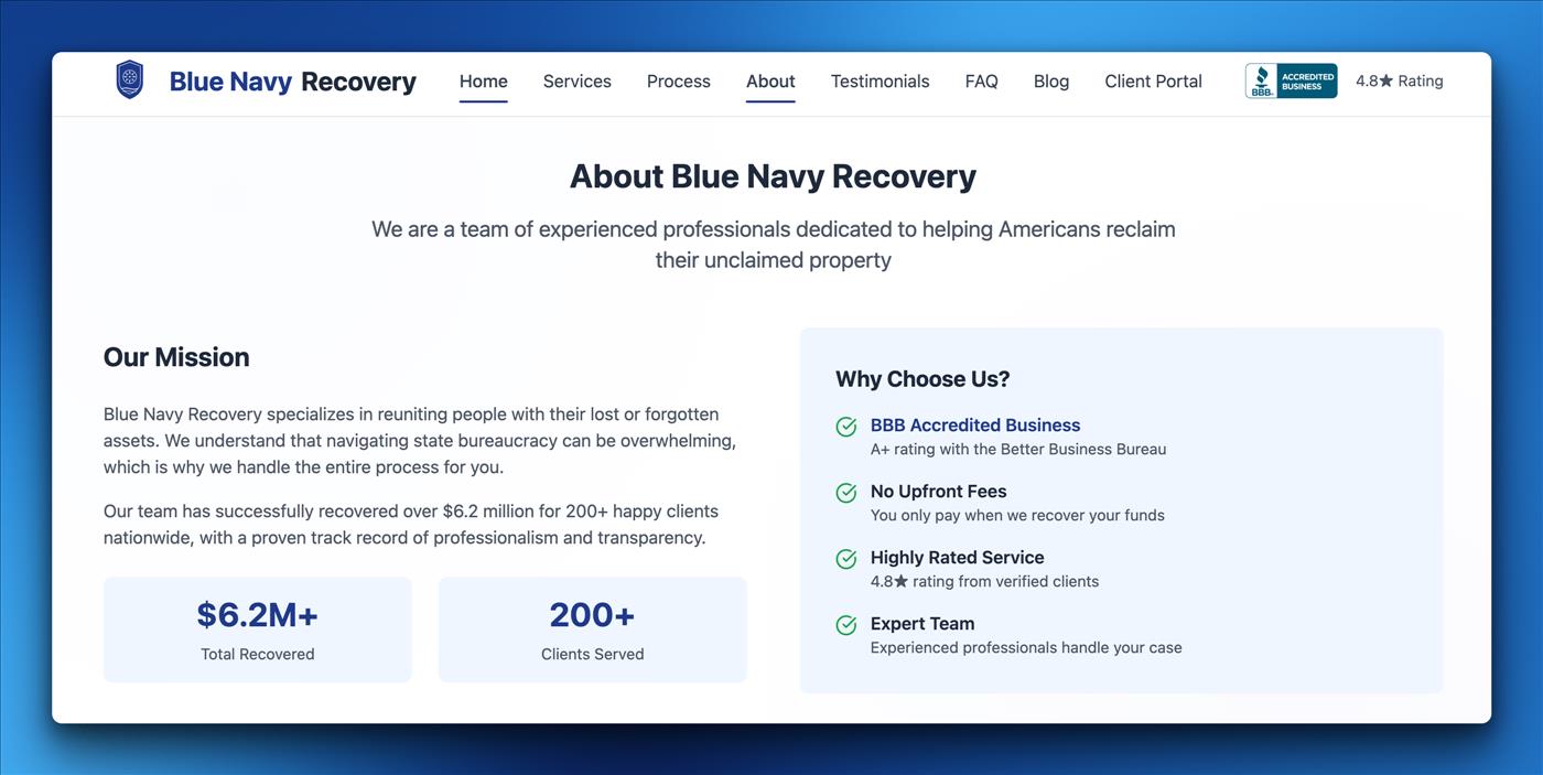 Blue Navy Recovery Ramps Up Services To Handle Increased Claims For ...