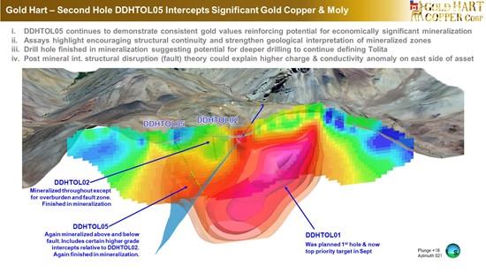 Gold Hart Copper Second Drill Hole At Tolita Asset Intercepts Long Gold ...