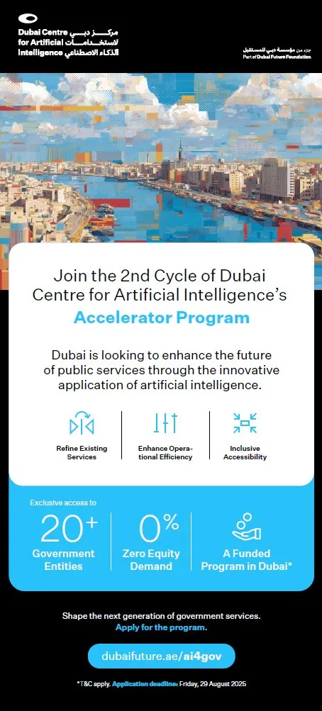 Dubai's AI Accelerator Calls On Tech Innovators To Engineer The Future ...