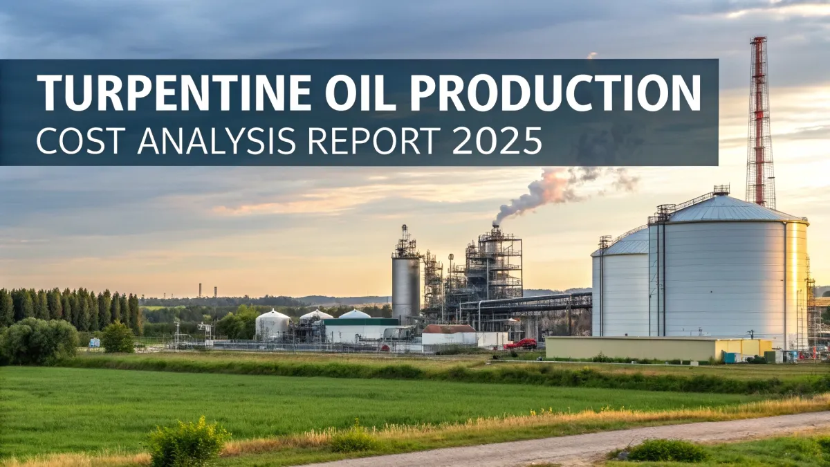 Turpentine Oil Production Plant Report- Detailing Setup Layout, Cost ...