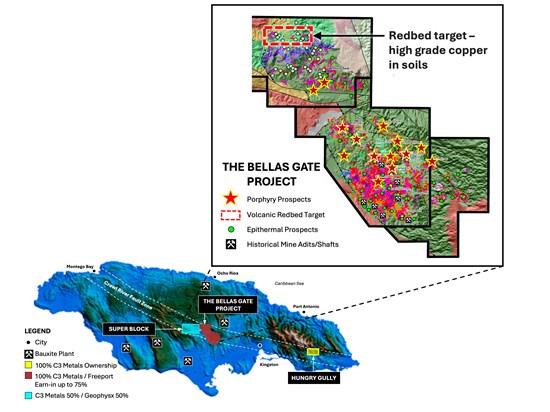 C3 Metals Commences Drilling At Bellas Gate Project, Jamaica