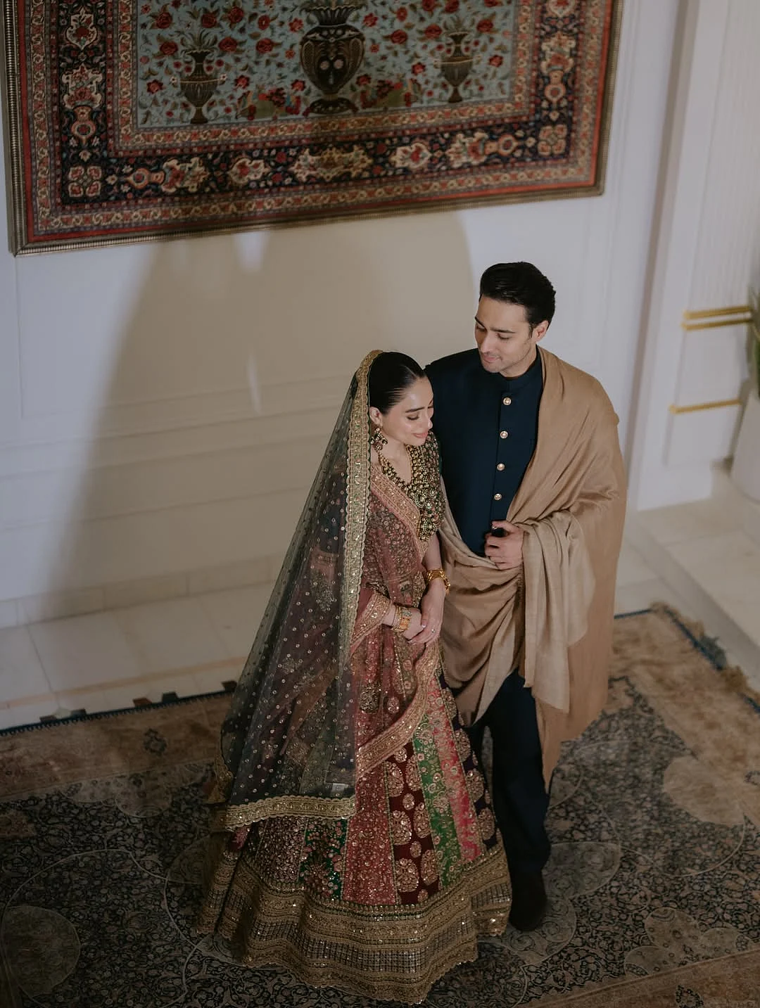 Look: Shanzay Ali Rohail's Sabyasachi Lehenga, Tarun Tahiliani Saree ...
