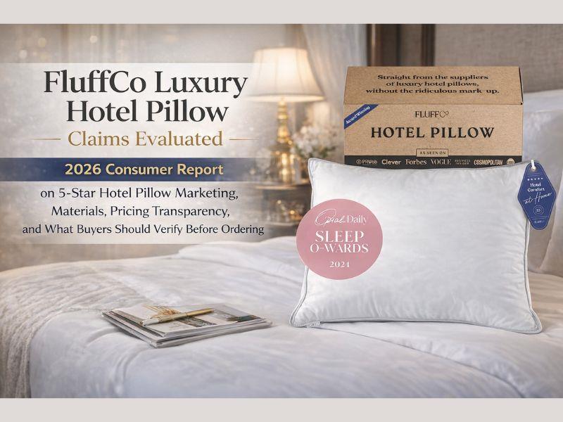 Fluffco Luxury Hotel Pillow Claims Evaluated: 2026 Consumer Report On 5 ...