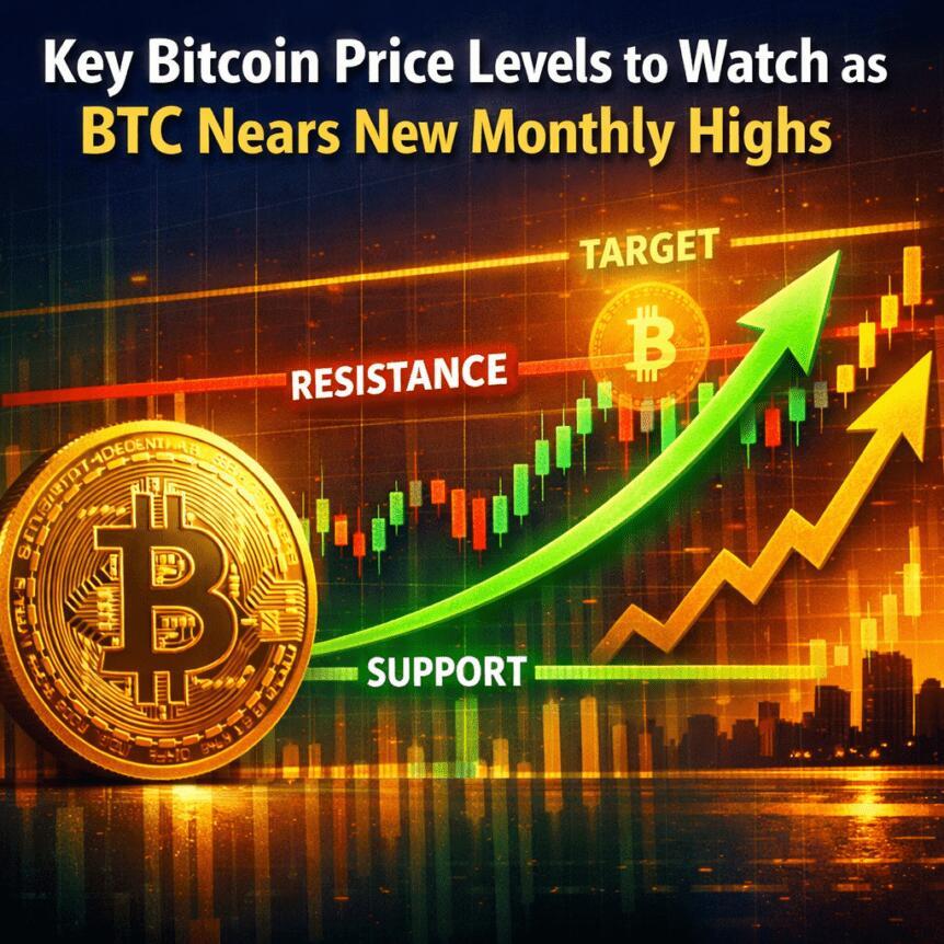 Key Bitcoin Price Levels To Watch As BTC Nears New Monthly Highs