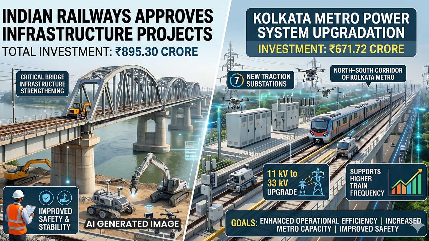 Indian Railways Approves Rs 895 Crore Projects For Metro Power Upgrade ...