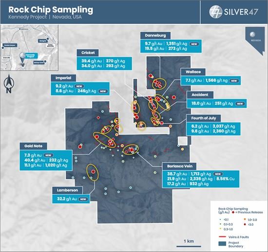 Silver47 Reports New High-Grade Rock Sample Results From The Expanded ...