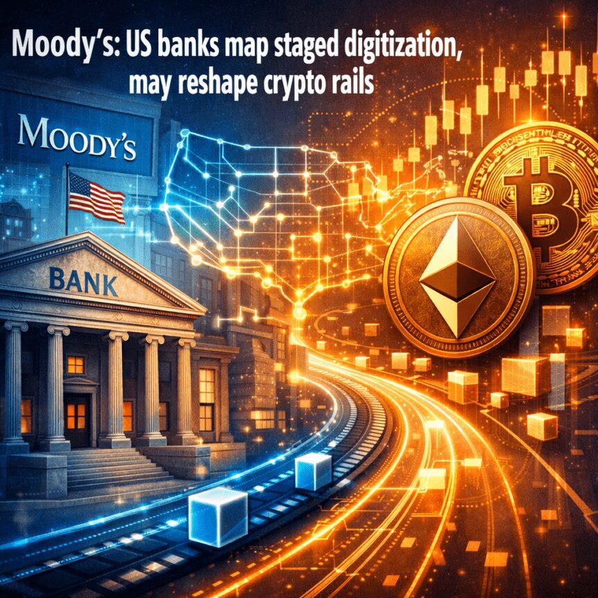 Moody's: US Banks Map Staged Digitization, May Reshape Crypto Rails