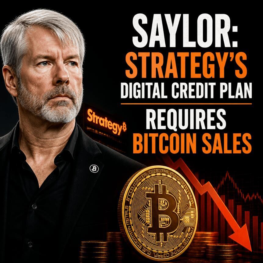 Saylor: Strategy's Digital Credit Plan Requires Bitcoin Sales