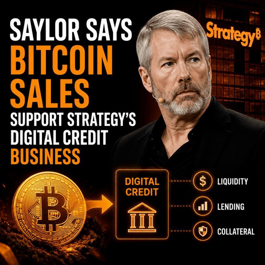 Saylor Says Bitcoin Sales Support Strategy's Digital Credit Business