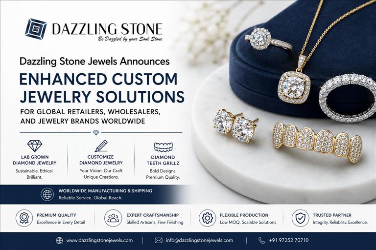 Dazzling Stone Jewels Announces Enhanced Custom Jewelry Manufacturing ...