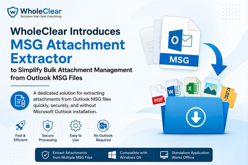 Wholeclear Introduces MSG Attachment Extractor To Simplify Bulk ...