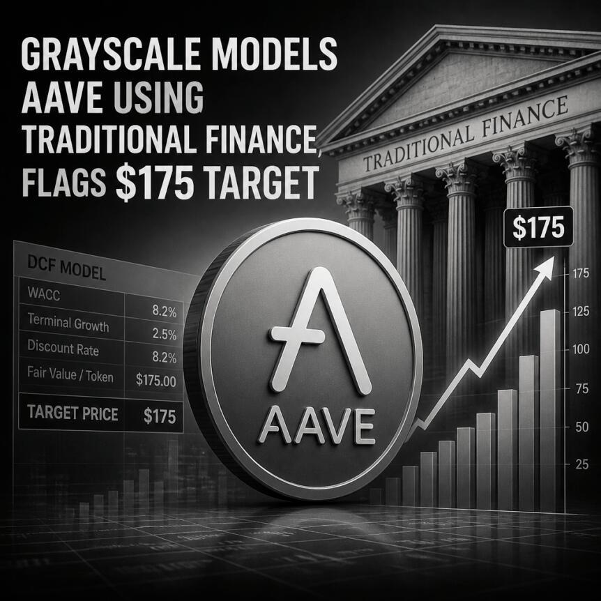 Grayscale Models AAVE Using Traditional Finance, Flags $175 Target