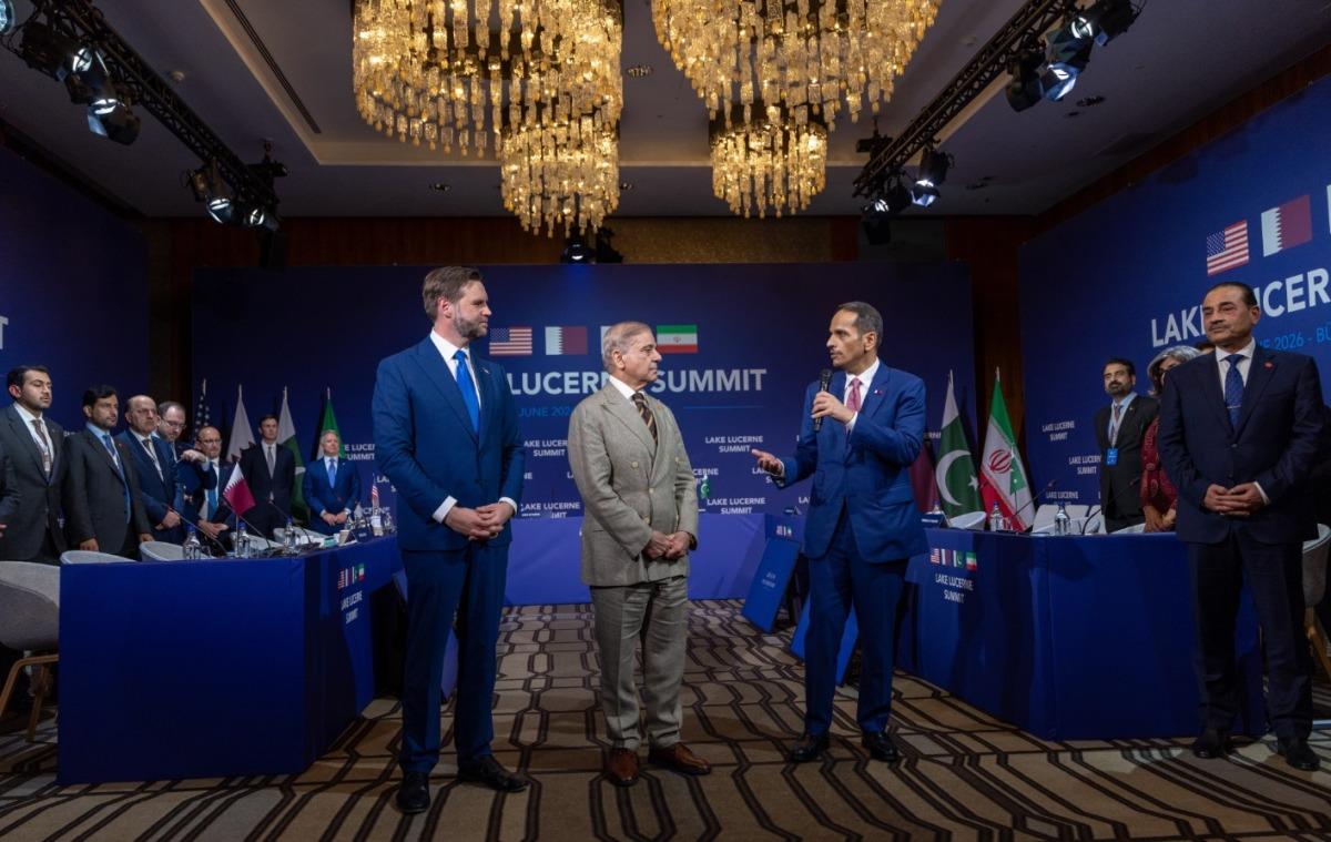 Prime Minister Leads Qatar's Delegation At Lake Lucerne Summit
