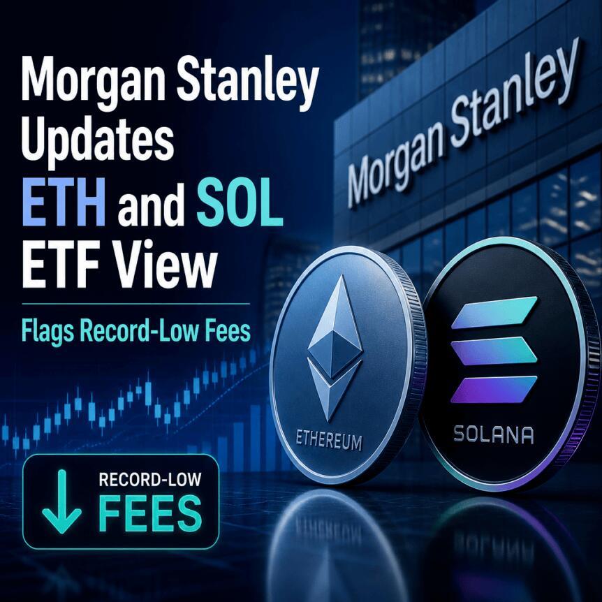 Morgan Stanley Updates ETH And SOL ETF View, Flags Record-Low Fees